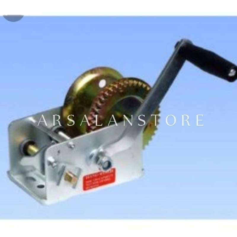 Jual Hand Winch Katrol Kerekan Manual Kawat Sling 500kg - 1000LB GEAR ...