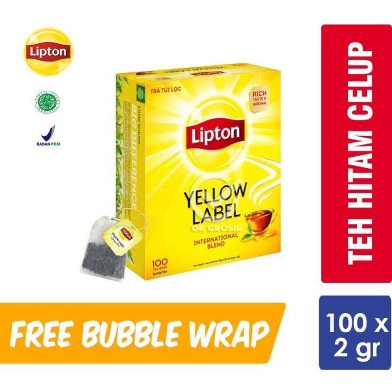 Jual Lipton Yellow Label Teh Hitam Celup 100x2 gr (1 BOX) di Seller ...
