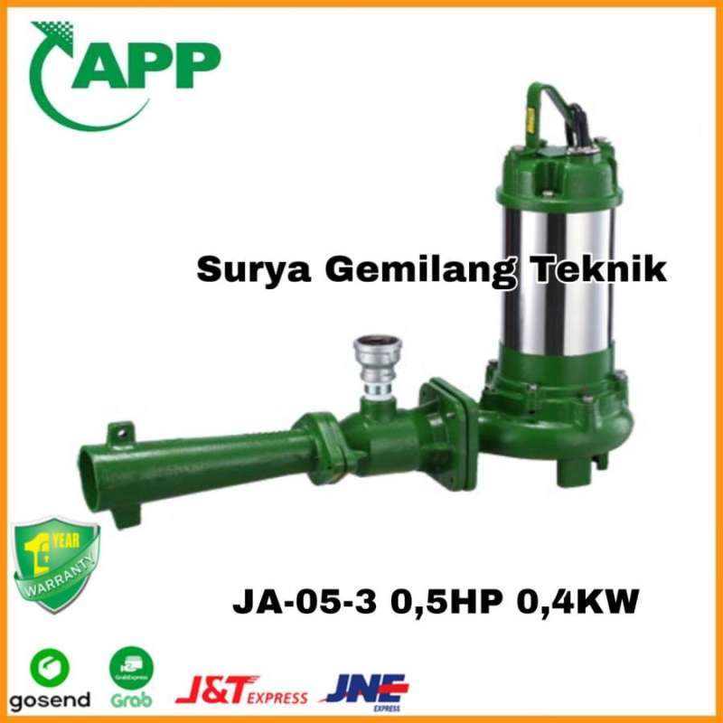 Jual Pompa Celup Submersible Jet Aerator App Kenji Ja-05-3 0,5hp 380v ...