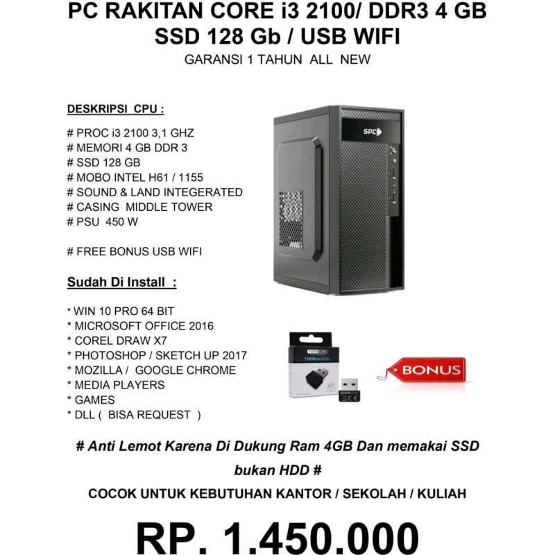 Jual Cpu Komputer Siap Pakai All New Bergaransi 1 Tahun Di Seller ...