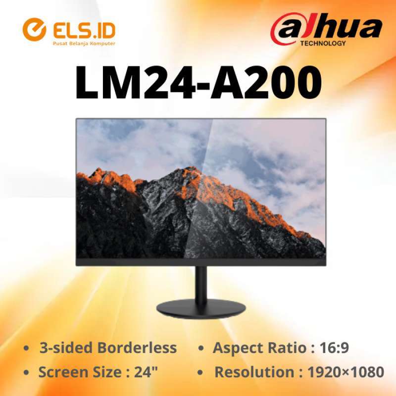 Jual Monitor LED Dahua 24' LM24-A200 3-Sided Borderless di Seller ELS Computer Official Store ...