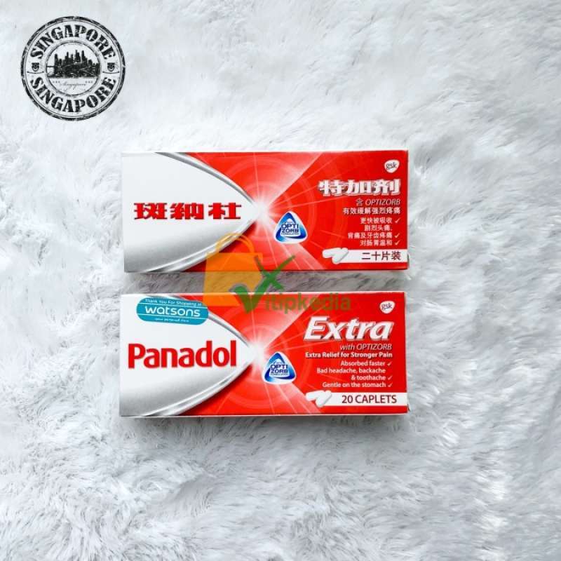 Promo Panadol Extra With Optizorb - 20 Caplets Diskon 23% Di Seller ...