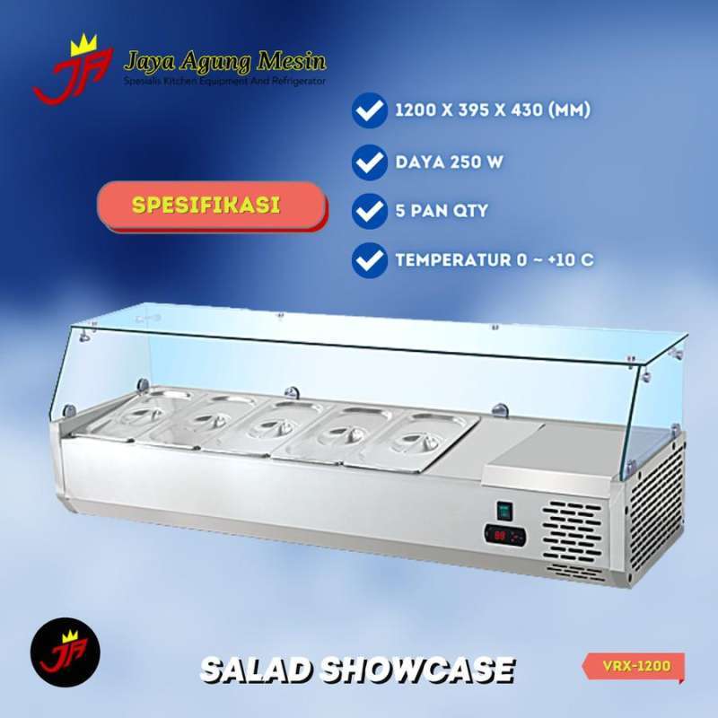 Jual Buffet Pemajang Salad CROWN VRX-1200 / Salad Showcase CROWN di ...