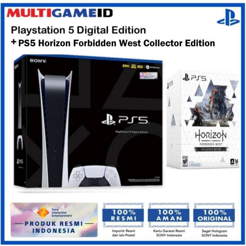 Jual PS5 Console Digital Edition CFI-1118B Bundling Game Horizon Collector Edition di Seller ...