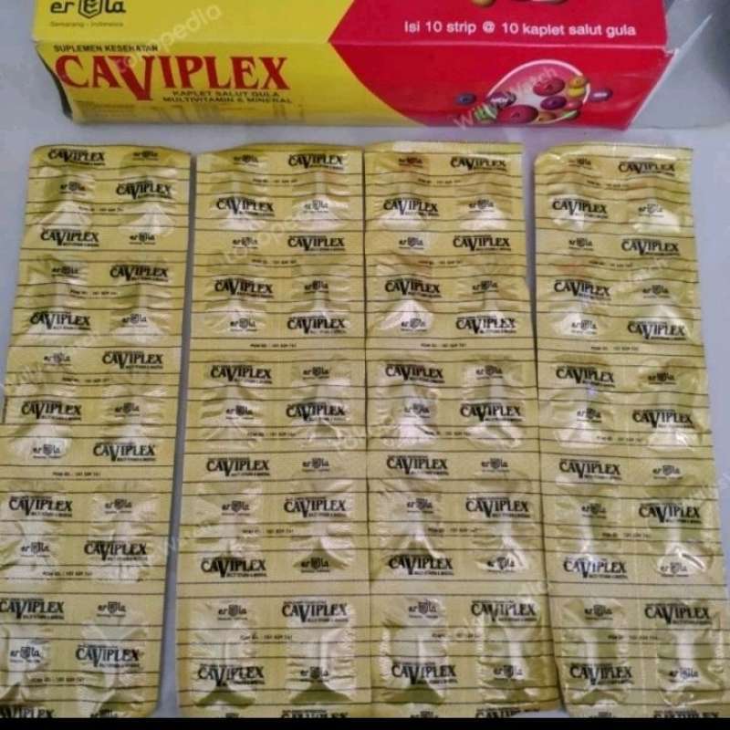 Jual CAVIPLEX MULTIVITAMIN DAN MINERAL STRIP ISI 10 TABLET di Seller ...