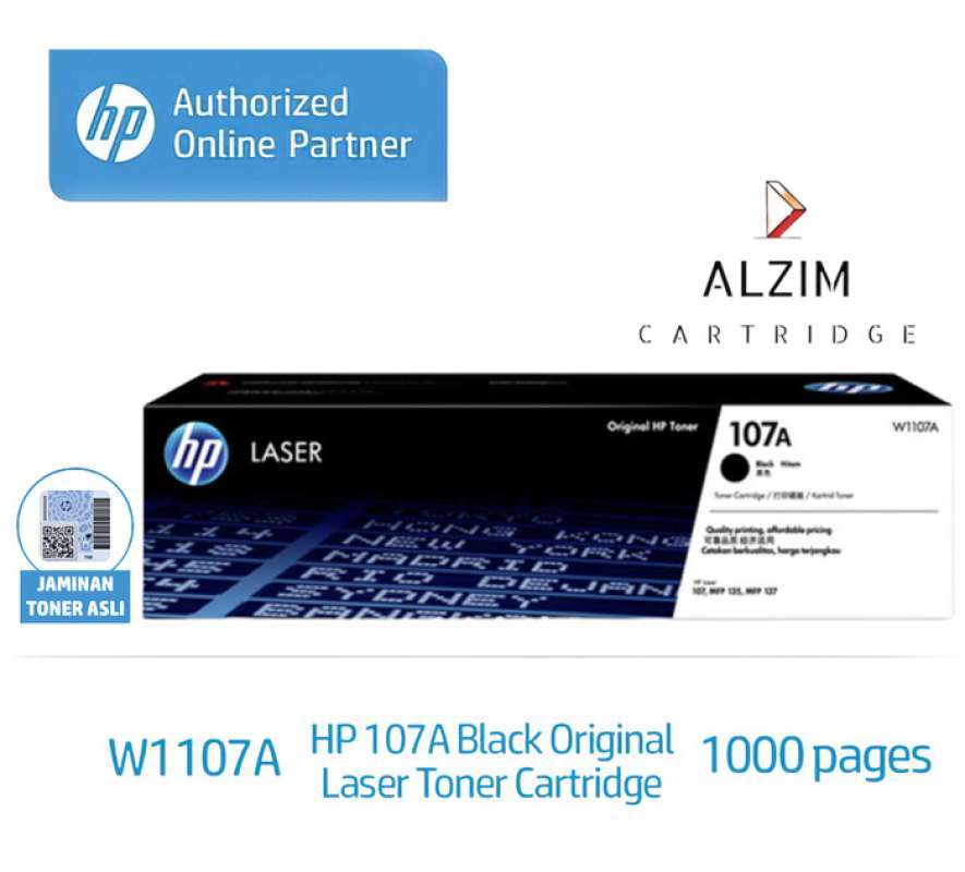 Jual Toner LaserJet 107A Black Original Cartridge di Seller Cetakanmu ...