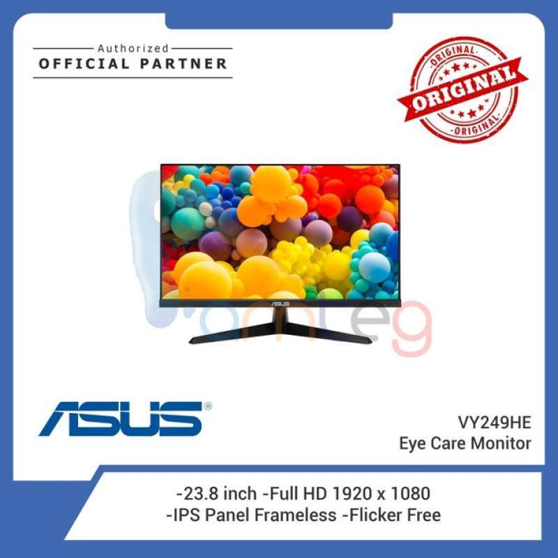 Promo Asus Monitor Vy249he 23.8 Inch Fhd Ips 75hz Eye Care Monitor ...