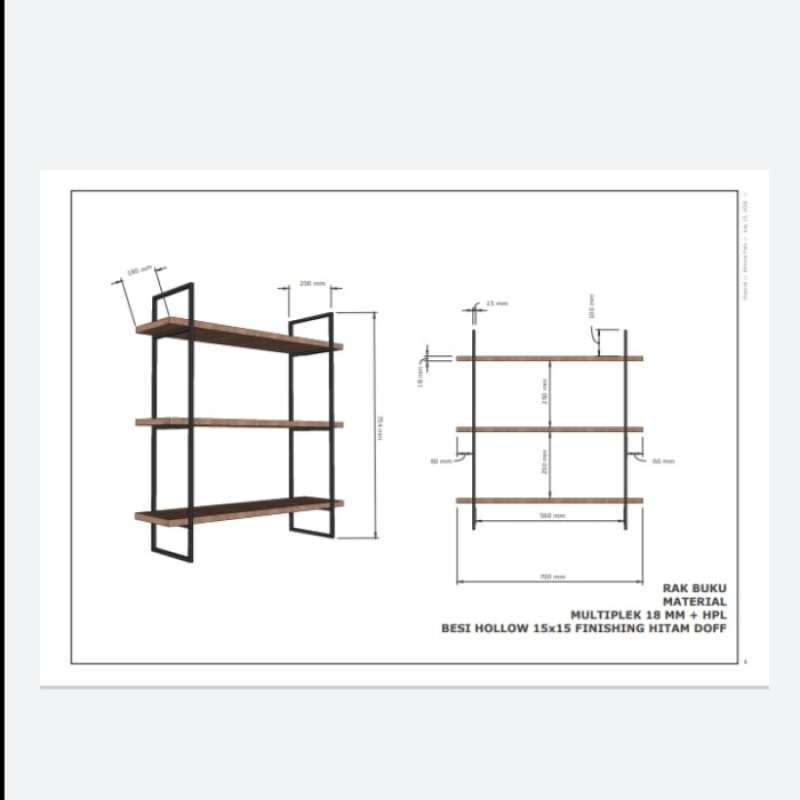 Promo Custom Furniture Atas Nama Ihsandi Meja Kantor + Rak Dinding ...