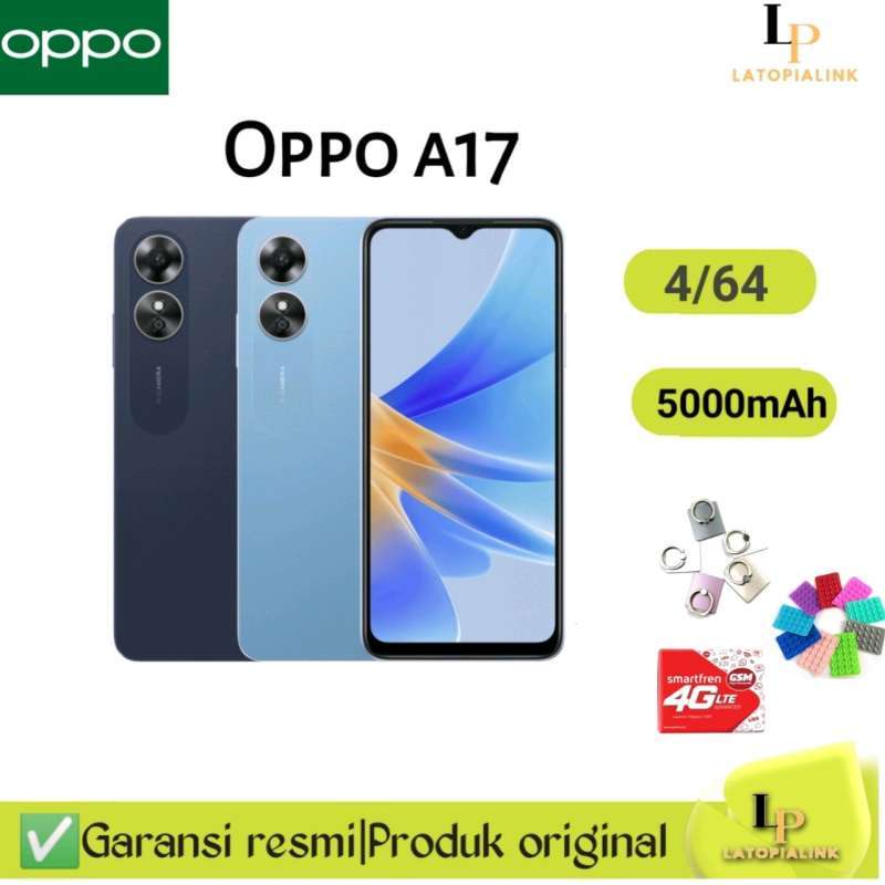 Promo OPPO A17 4/64GB GARANSI RESMI OPPO INDONESIA - Midnight Black ...