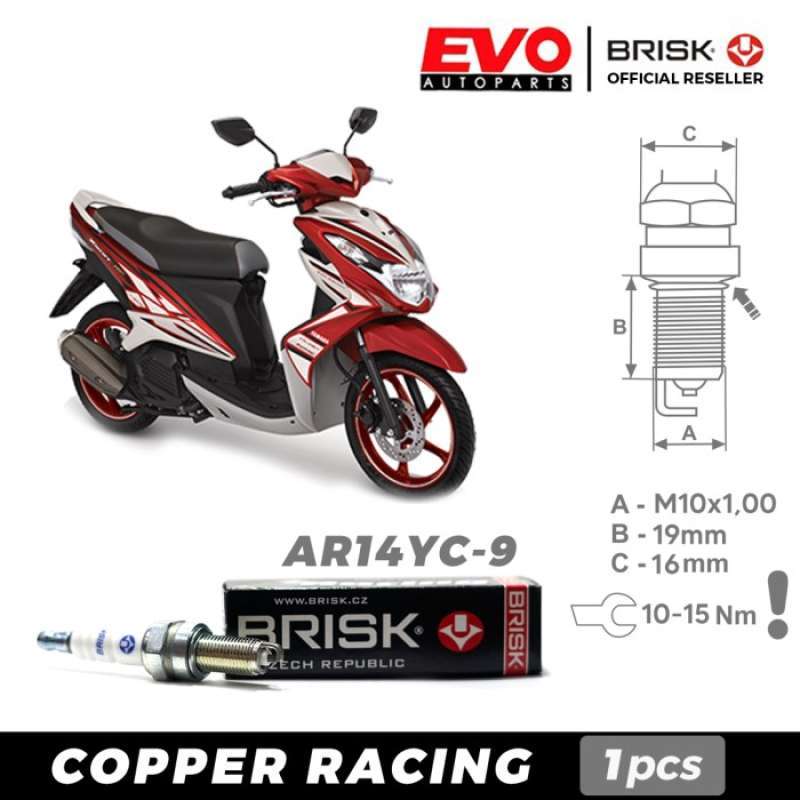 Jual Busi Motor Yamaha Xeon Brisk Copper Ar14yc-9 Di Seller Tdr ...