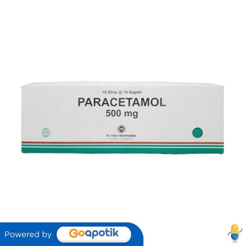 Jual PARACETAMOL FIRST MEDIFARMA 500 MG BOX 100 KAPLET di Seller Apotek ...
