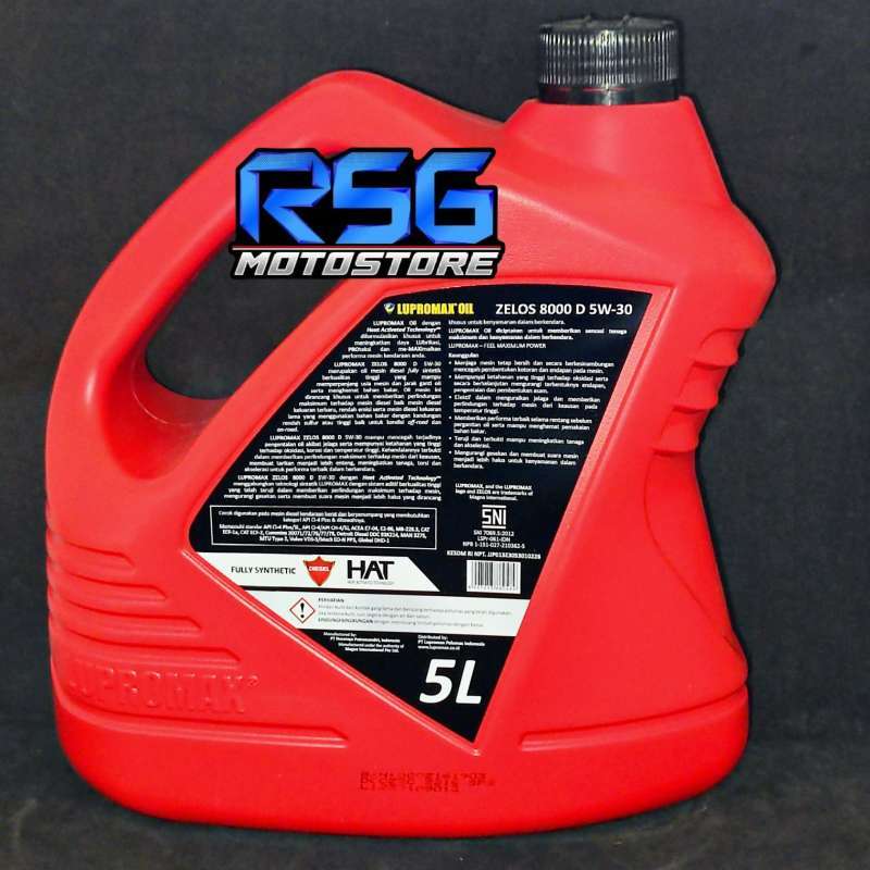 Jual Oli Diesel Lupromax Zelos 8000 D Sae 5w 30 Api Ci 4 Plus Full Synthetic Di Seller Rsg ...