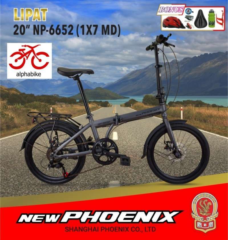 Jual SEPEDA LIPAT 20 NEW PHOENIX 6652 FOLDING BIKE di Seller alphabike ... Jual SEPEDA LIPAT 20 NEW PHOENIX 6652 FOLDING BIKE di Seller alphabike ...