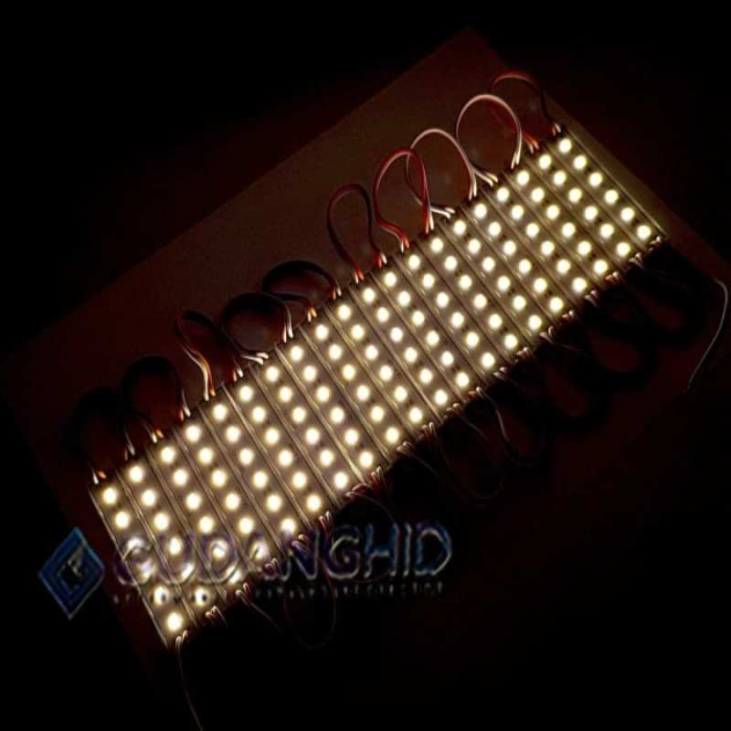 Promo Premium Lampu Led Strip Modul Smd 5630 / 5730 6 Mata Module 12v Ip65 - Warm White ...