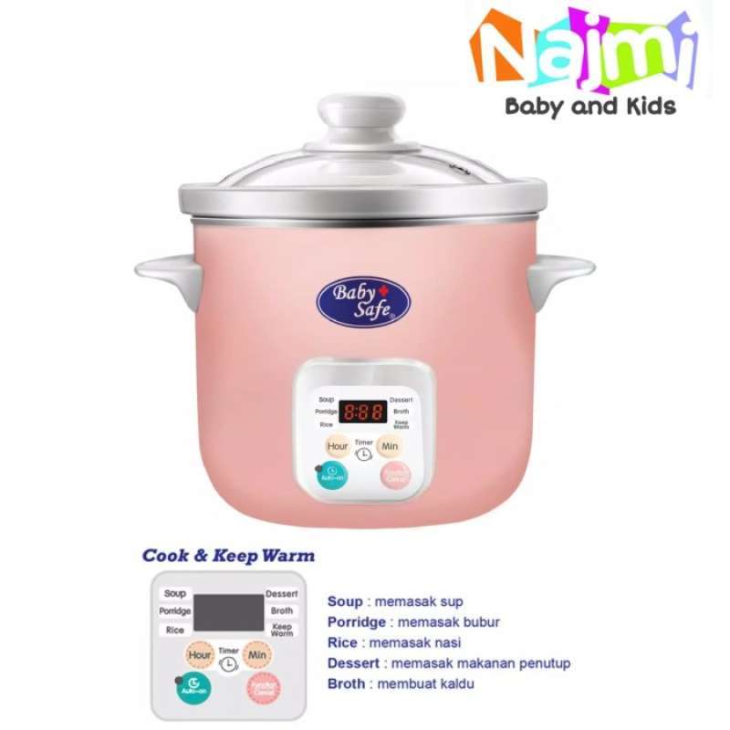 Promo Lb06D Baby Safe Slow Cooker 1.5 Liter Digital Timer Diskon 23% di ...