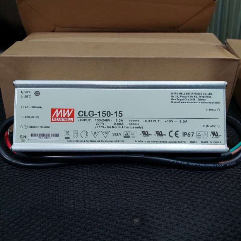 Promo Mw Mean Well Clg-150-15 Output 15V 9,5A Led Driver Diskon 23% di ...
