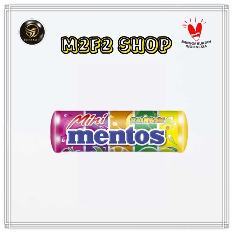 Jual Permen Mentos Mini Rainbow - 10 Gr (kemasan 15 Pcs) Di Seller M2f2 ...