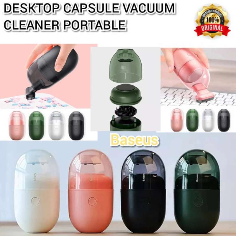 Promo BASEUS DESKTOP CAPSULE VACUUM CLEANER MINI ORIGINAL Diskon 13% di ...