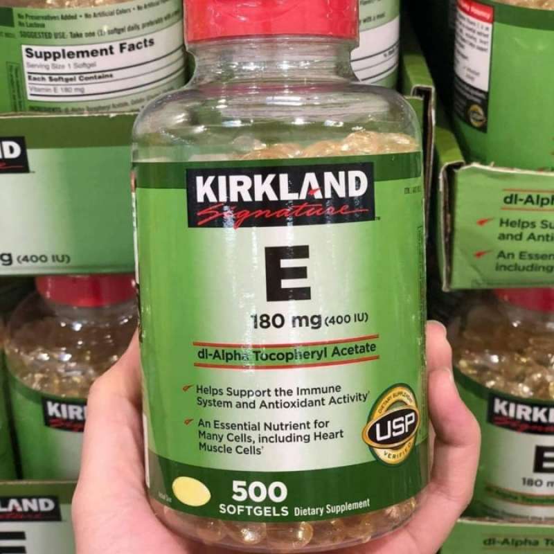 Promo kirkland vitamin e 400 iu vit E 500 sg Diskon 33% di Seller Anes ...
