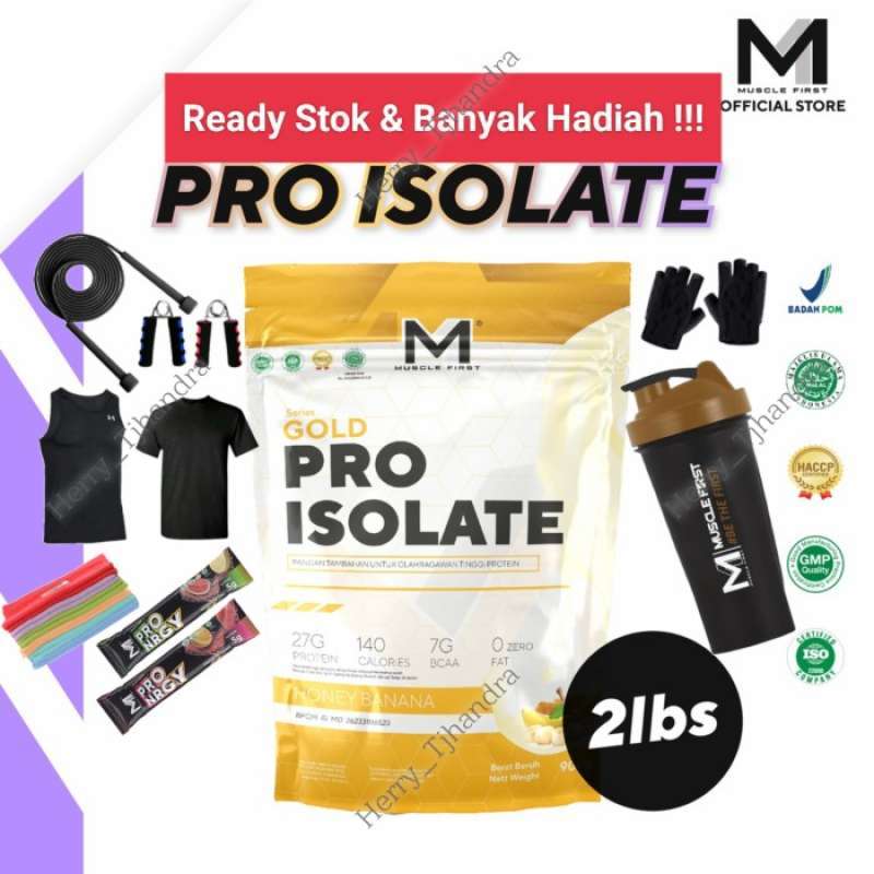 Jual Muscle First M1 Pro Isolate Gold Series 2lbs 900gram 25 Serving ...