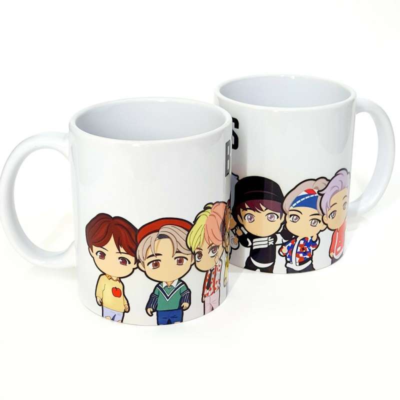 Promo Cetak Mug Custom Desain Karakter Anime BTS Tanpa Preorder Mug ...
