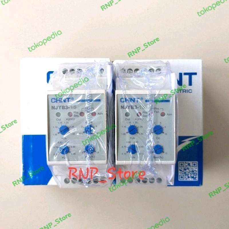 Promo Relay Over / Under Voltage Phase failure NJYB3-15 AC220V Chint Diskon 23% di Seller Berkah ...