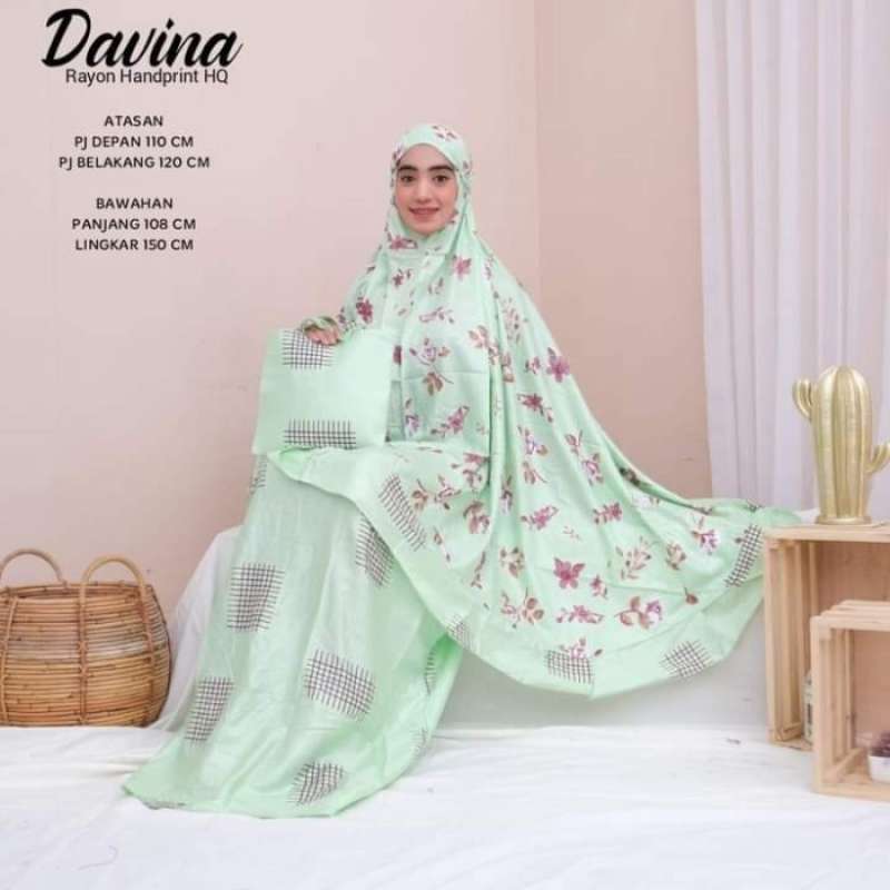 Promo Mukena HandPrint Jumbo - Davina Diskon 67% di Seller Shofiyah ...