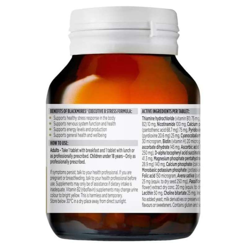 Jual Blackmores Executive B Stress Formula 62 Tablets Di Seller Nur Nur ...