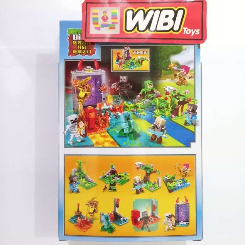 Promo Mainan Minecraft 8 In 1 Diorama My World Minifigure Brick Mine ...