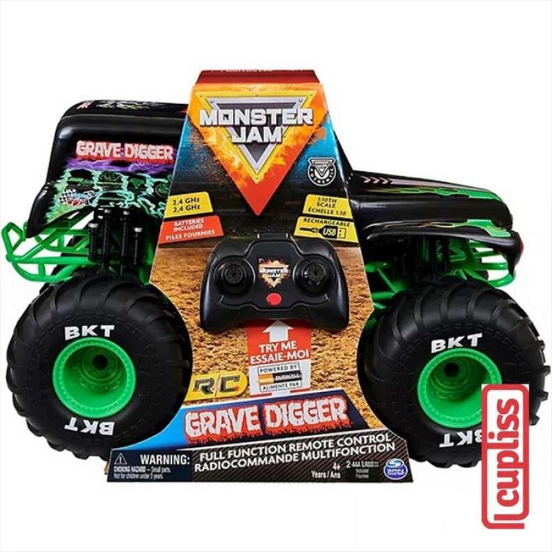 Promo MONSTER JAM 66801 Grave Digger Full Function RC Remote Control 1: ...