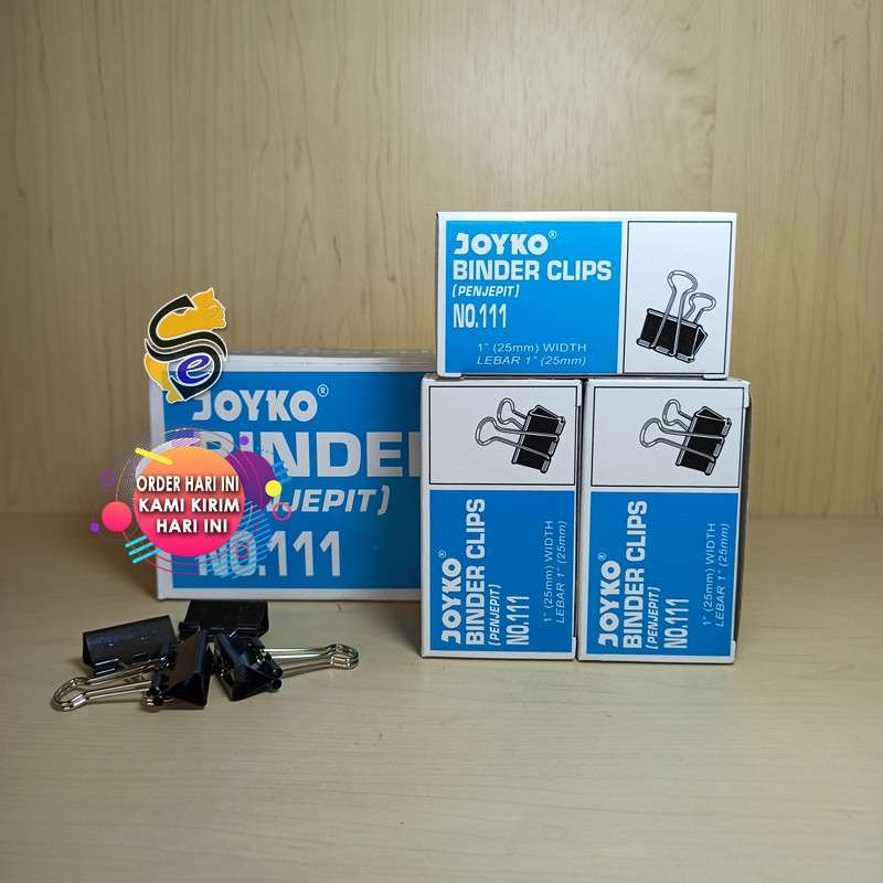 Jual Binder Clips Joyko No. 111 / Penjepit Kertas / Penjepit Berkas di ... Jual Binder Clips Joyko No. 111 / Penjepit Kertas / Penjepit Berkas di ...