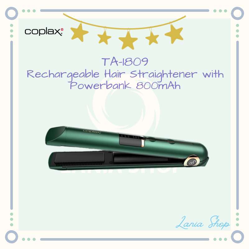 Jual COPLAX TA-1809 - Rechargeable Hair Straightener and Powerbank ...