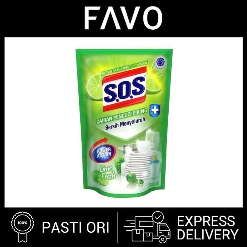 Promo Sabun Cuci Piring Sos Lime Pouch Antibacterial - 750 Ml Diskon 29 ...