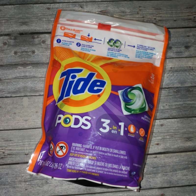 Jual Tide USA Spring Meadows Pods 3 in 1 Capsule Liquid Detergent ...