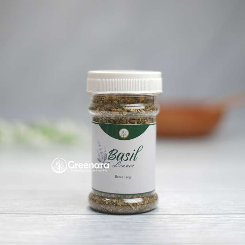 Jual Greenara Dried Basil Leaves 50gr / Daun Basil Kering di Seller ...
