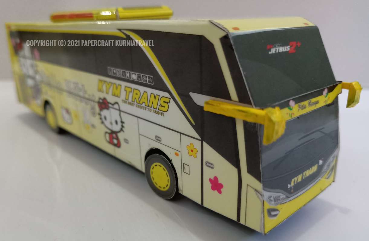 Jual Miniatur Bus KYM Trans Hello Kitty Kuning Skala 64 di Seller ...