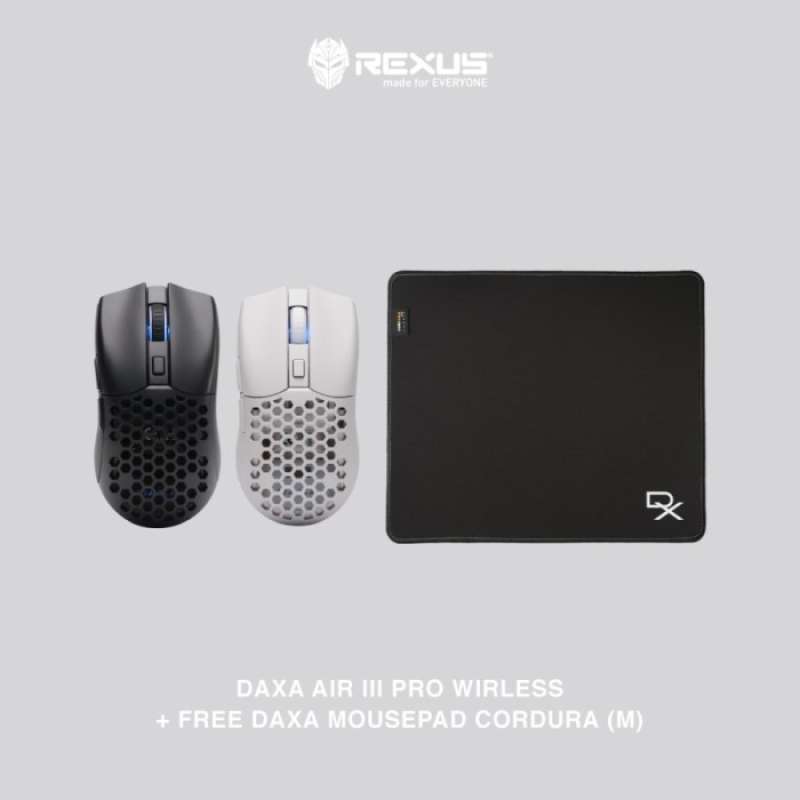 Jual Rexus PRO Mouse Wireless Gaming Daxa Air III / Daxa Air 3 di ...