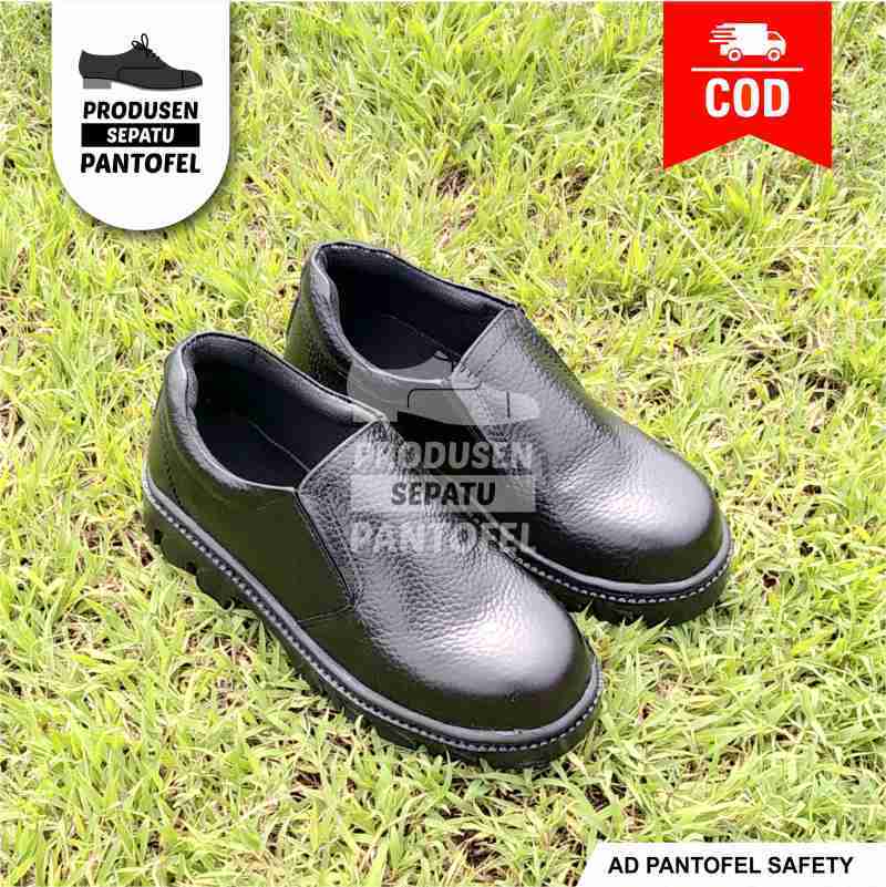 Jual SEPATU SAFETY FANTOFEL F - SEPATU SAFETY PENDEK TALI BESI SOL ...
