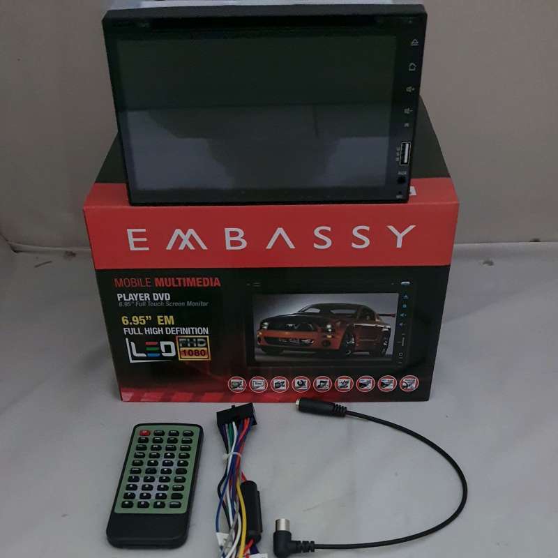 Jual Head Unit Embassy / Double Din Embassy Dvd Player 7 Inch Di Seller ...
