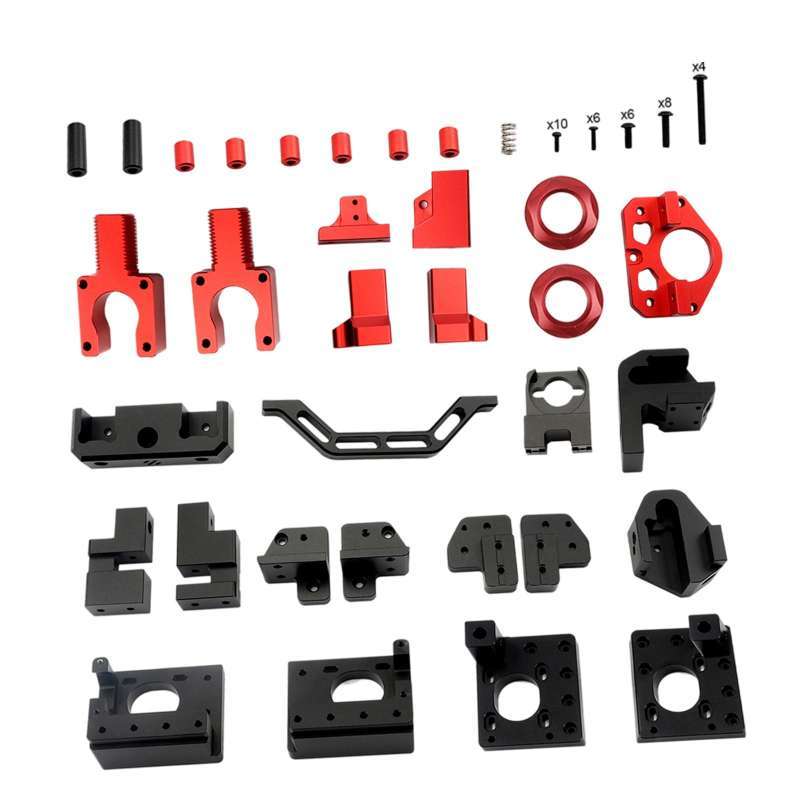Jual 3D Printer Frame Kit Metal Parts Black Red Aluminum Alloy for ...