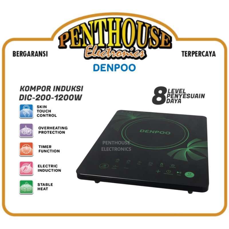 Jual Denpoo Kompor induksi Touch Screen Low Watt DIC 200-1200 ...