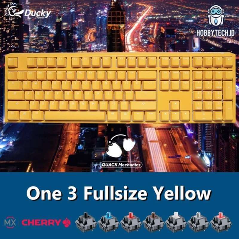Jual Ducky One 3 Fullsize Yellow Hotswap RGB Mechanical Gaming Keyboard di Seller Livingshop21 ...