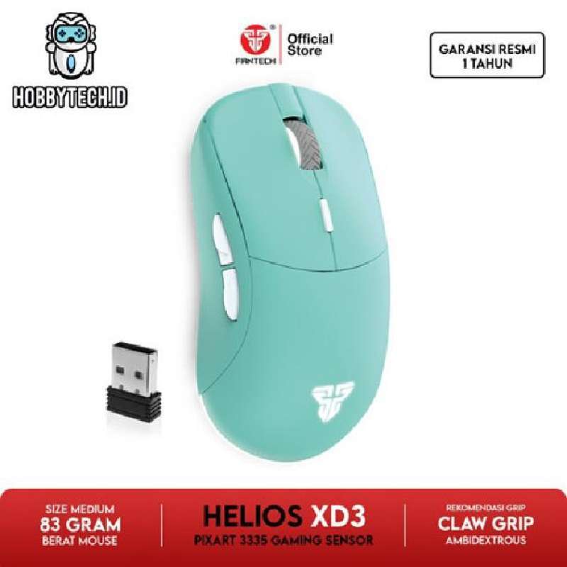 Jual Fantech HELIOS XD3 Wireless Mouse Gaming RGB Dual Mode - Mint di ...