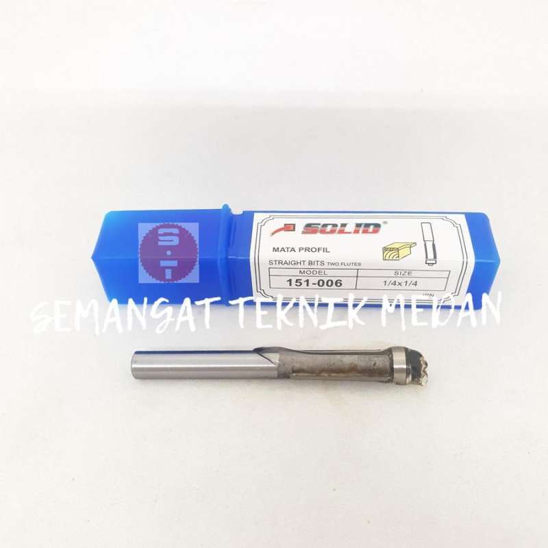 Jual MATA PROFIL ROUTER STRAIGHT BIT w LAHAR CUCI HPL 1/4 x 6mm 151-006 ...