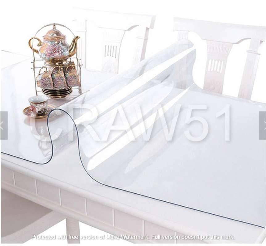 Jual Plastik Meja Tebal PVC 2 mm Bening (Max Lebar 150cm) di Seller ...