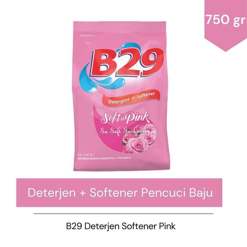 Jual B29 Detergent Powder Plus Softener [750 g] Pink BDG di Seller ...