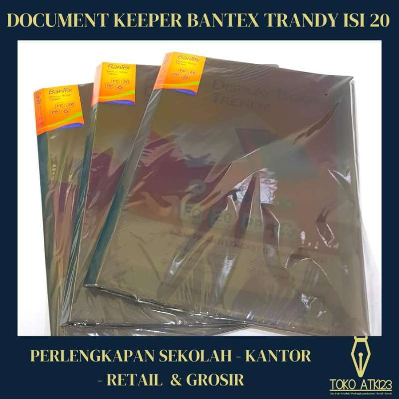 Jual Map Clear Holder / Document Keeper Folio Bantex Trendy Isi 20 Di ...