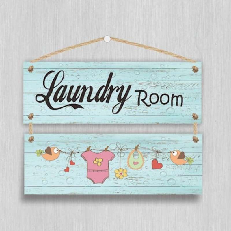 Promo Hiasan Dinding Papan Laundry Dekorasi Dinding Ruangan Laundry ...