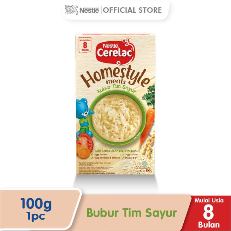 Promo Nestle Cerelac Homestyle Bubur Tim Sayur Makanan Bayi [100 g ...