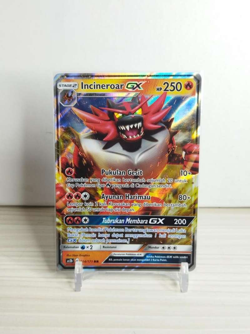 Jual Berapa Harga Kartu Pokemon Incineroar Gx Original Harga Termurah Juli 2024 | Blibli